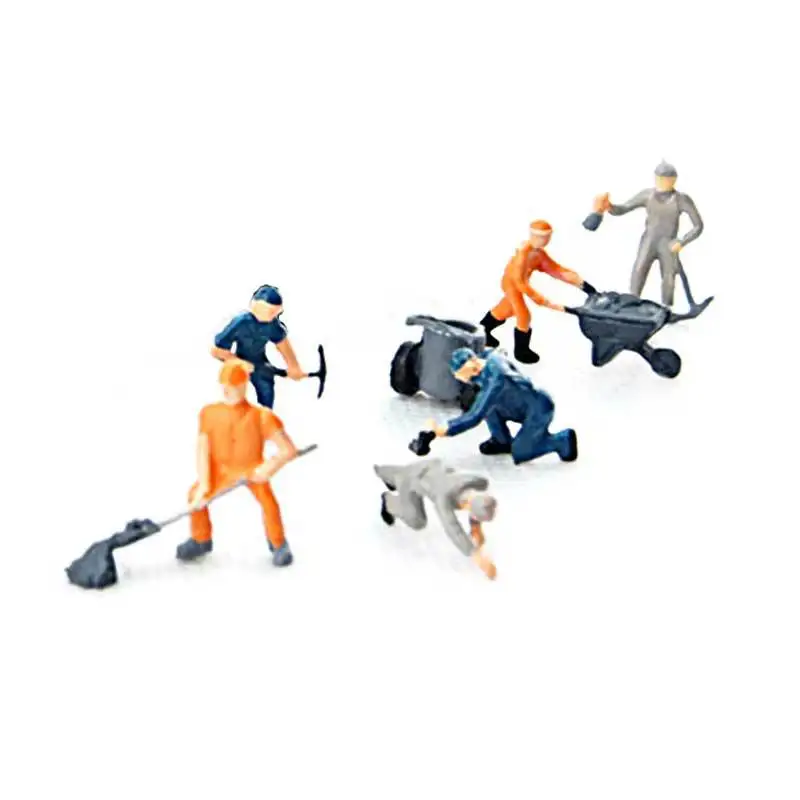 25pcs 1:87 Scale Painted Mix Model Train Railway Station Platform ...