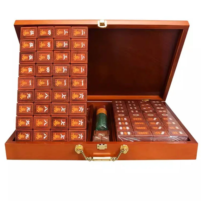 Luxury-144pcs-Wooden-Mahjong-Set-37-5x28x21-5mm-High-Quality-Mahjong ...