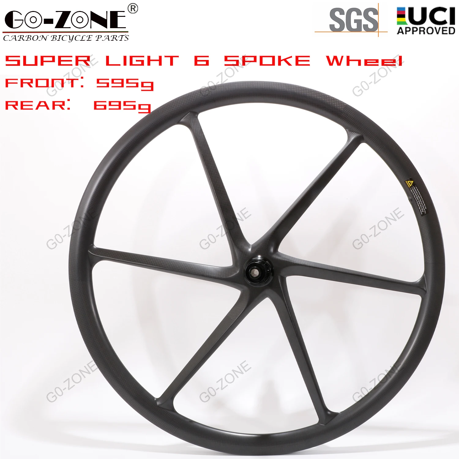 Super-Light-700c-6-spoke-Carbon-wheel-Road-Disc-Brake-25mm-Width ...