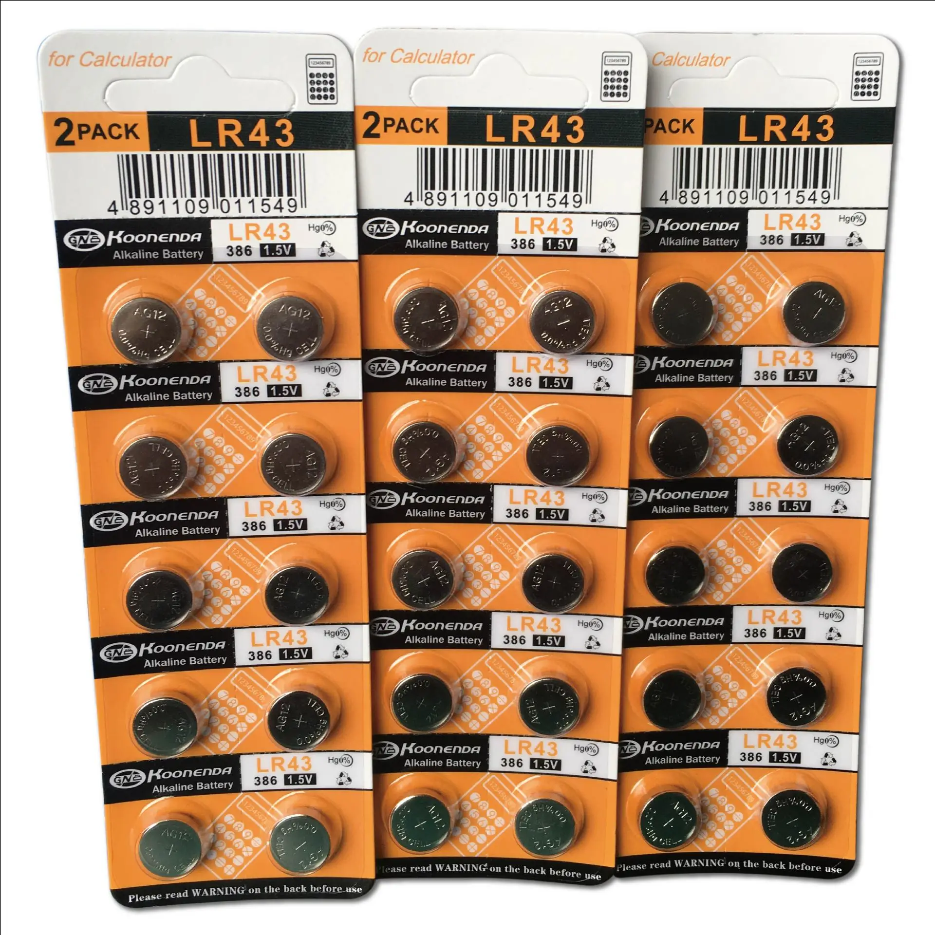 10PCS 1.55V AG7/AG8/AG9/AG10/AG11/AG12/AG13 Alkaline Coin Cell Battery ...