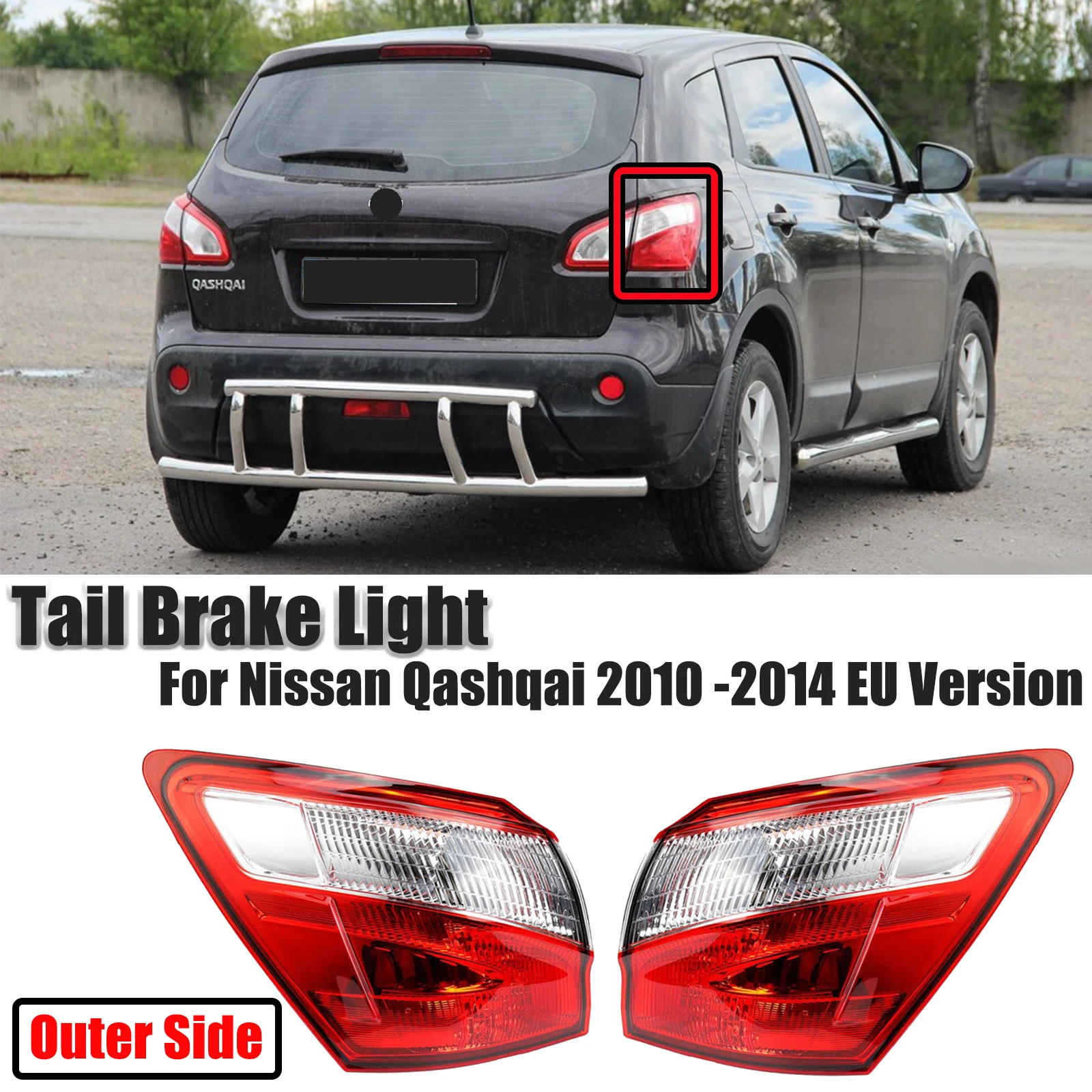 For-Nissan-Qashqai-2010-2014-EU-Version-Car-LED-Outer-Rear-Tail-Light ...