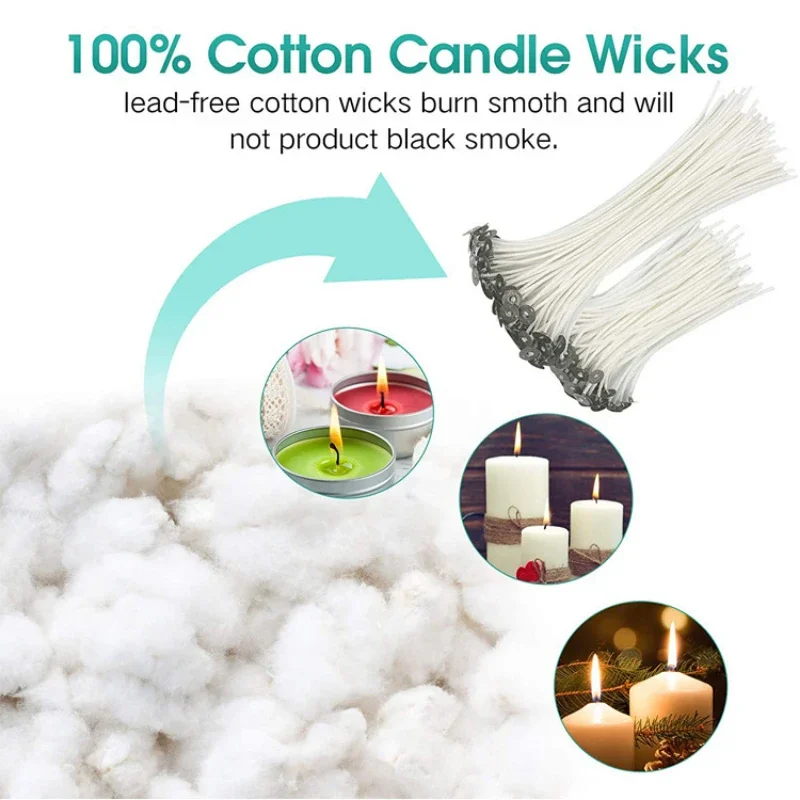 Candle-Making-Materials-Soy-Wax-Core-Woven-Cotton-Core-Original ...