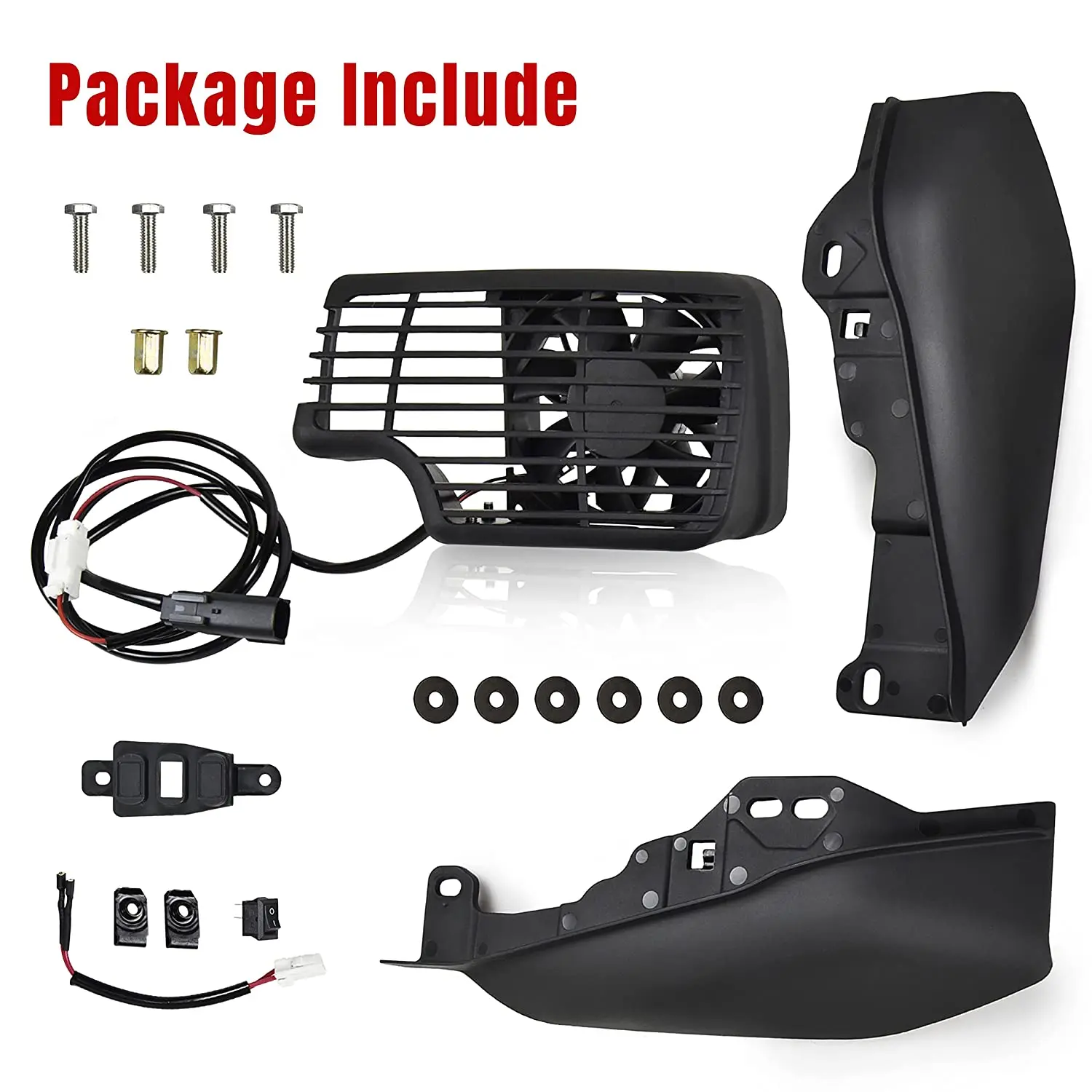 Motorcycle-Air-Heat-Deflector-Mid-Frame-with-Cooling-Fan-Cooler-Cooling ...