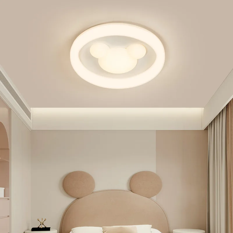 Nordic-Mickey-LED-Ceiling-Light-Children-s-Girls-Boys-Bedroom-Lamp ...