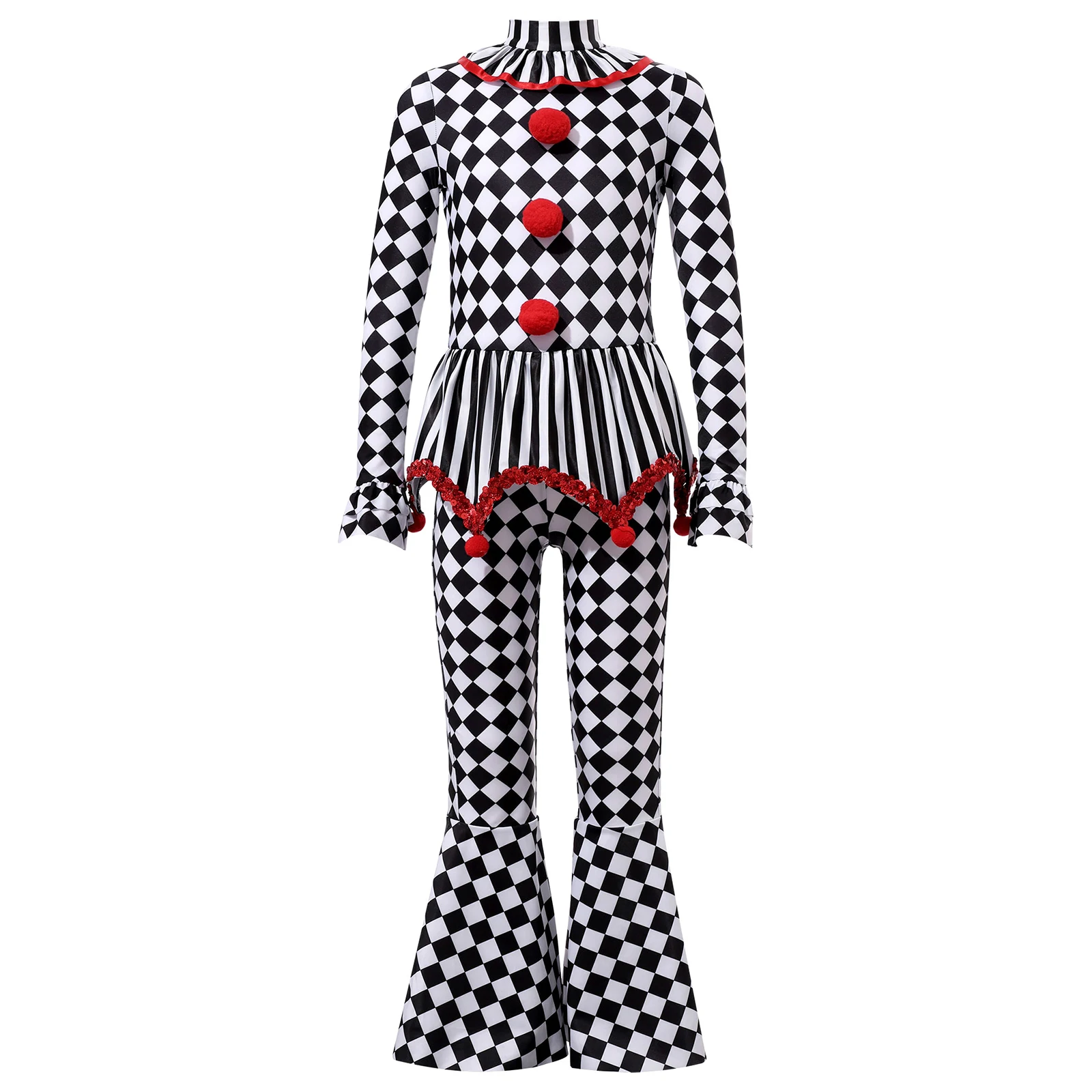 Kids-Girls-Halloween-Circus-Clown-Cosplay-Costume-Carnival-Theme-Party ...