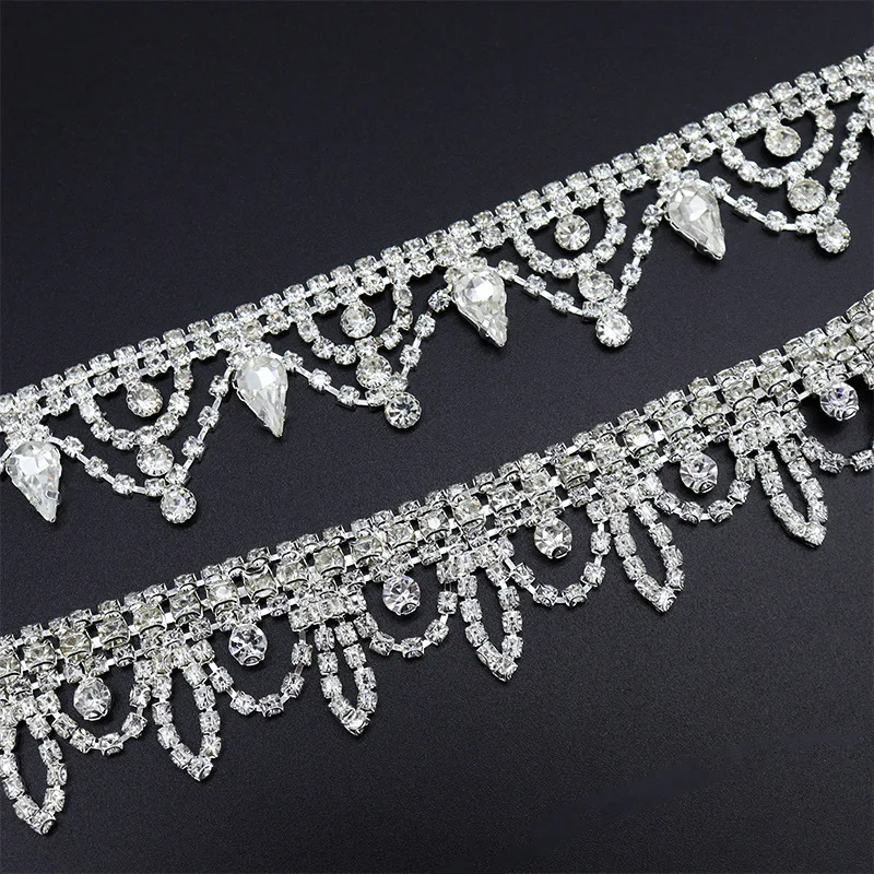 Rhinestone-Trim-Rhinestone-Chain-Crystal-Applique-Strips-String-for ...