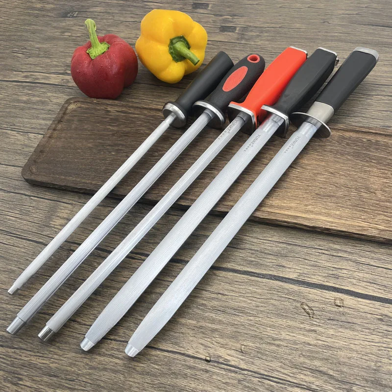 Diamond Steel Stick Rod Knife Sharpener Honing Steel Knife Sharpening ...