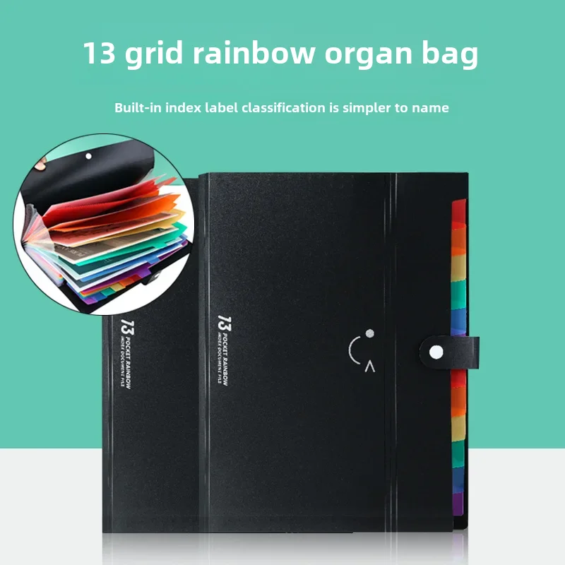 Blacka4-Accordion-File-Folder-Large-Capacity-Multi-layer-Student-Test ...