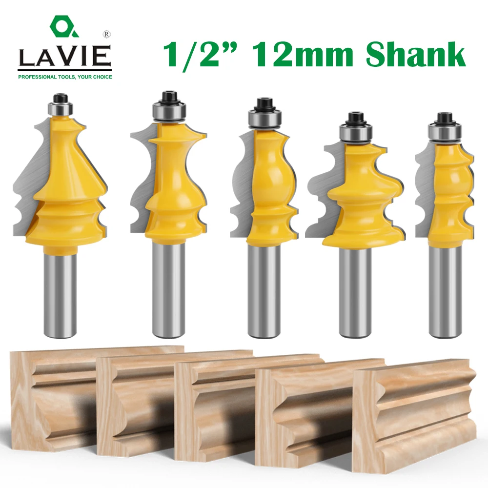LAVIE-5pcs-12mm-1-2-Inch-Shank-12-7mm-CNC-Line-Set-Casing-Base-Molding ...