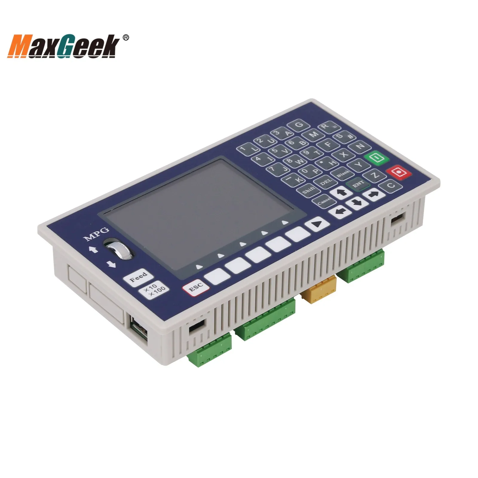 Maxgeek TC55 1 2 3 4 Axis CNC Controller System G Code Motion Controller w/ MPG For CNC Milling ...