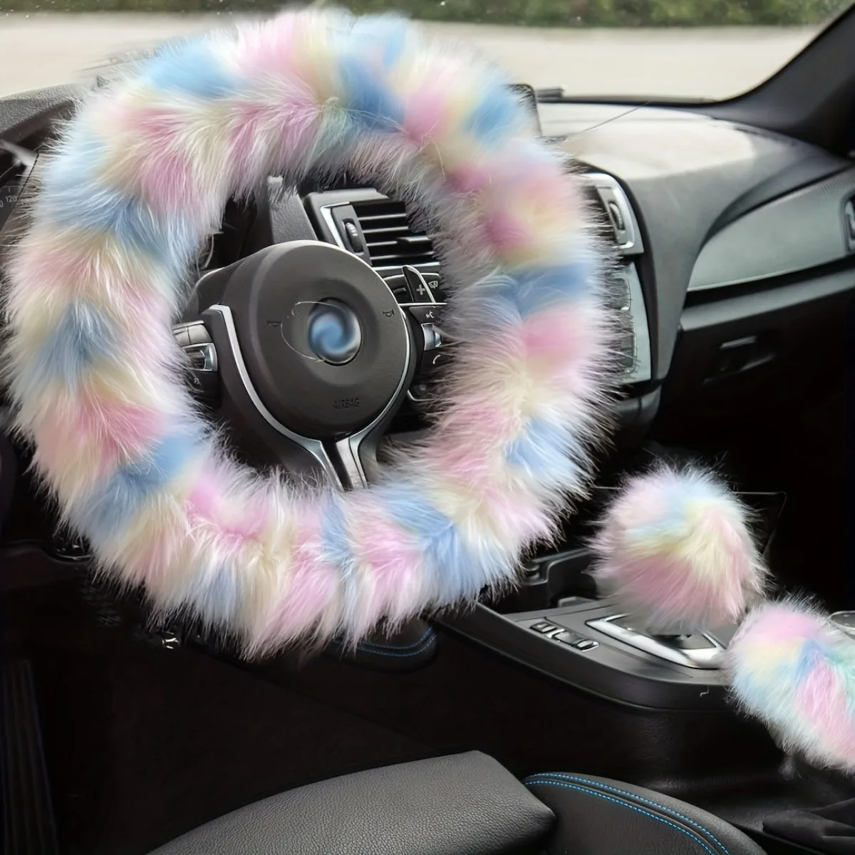 Fuzzy-Steering-Wheel-Cover-Cute-Fluffy-Steering-Wheel-Cover-With ...