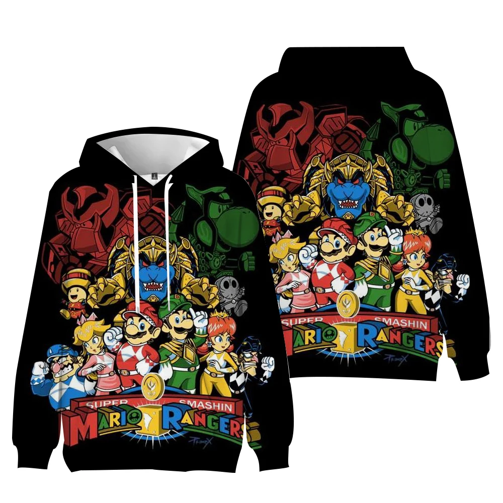 Super Mario Bros. Super Mario Mario Sudadera con capucha informal Ropa ...