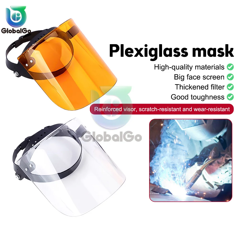 Adjustable-Welding-Protective-Mask-Plexiglass-Mask-Half-Anti-splash ...
