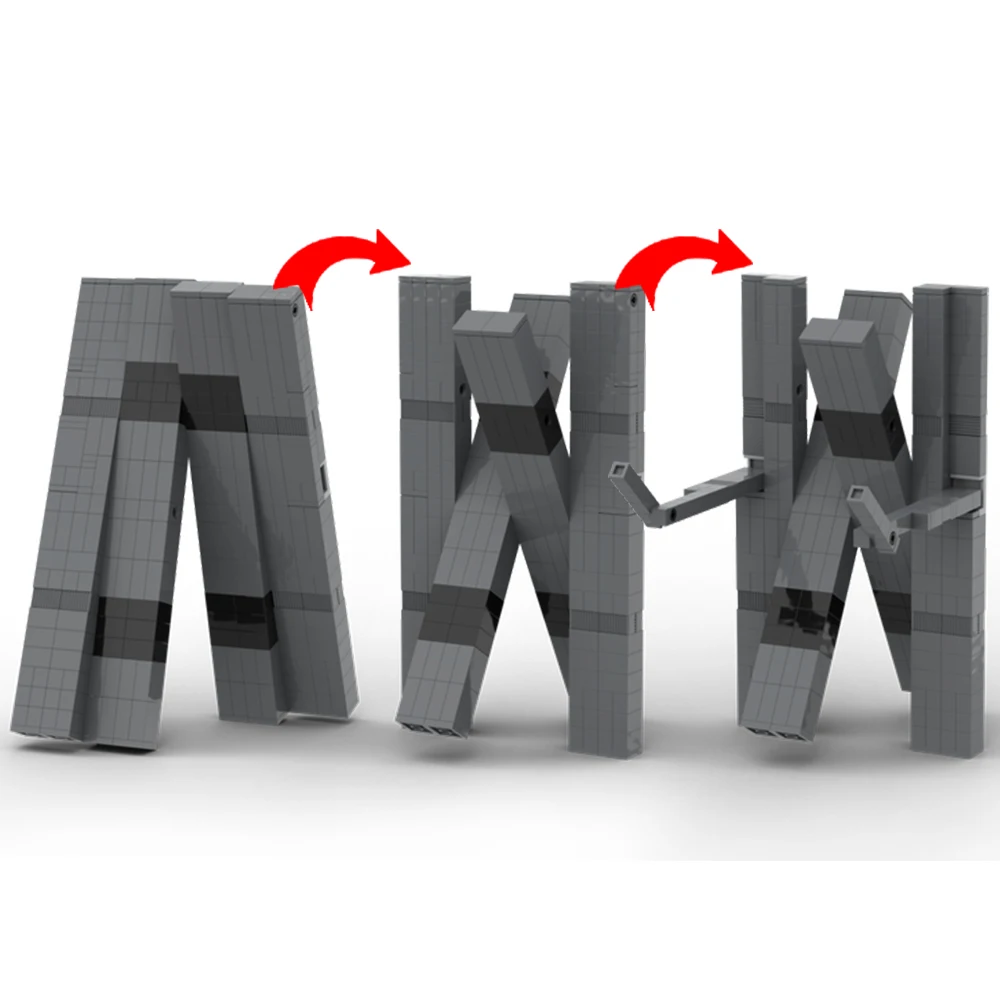 MOC Interstellar TARS CASE Mecha Robot Building Blocks Movies High-Tech ...