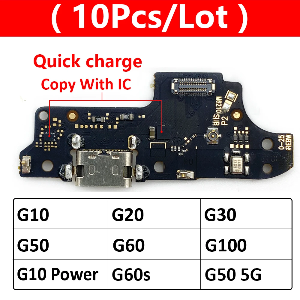 Placa de carga USB para Motorola Moto G10, G20, G30, G50, G60, G60s ...
