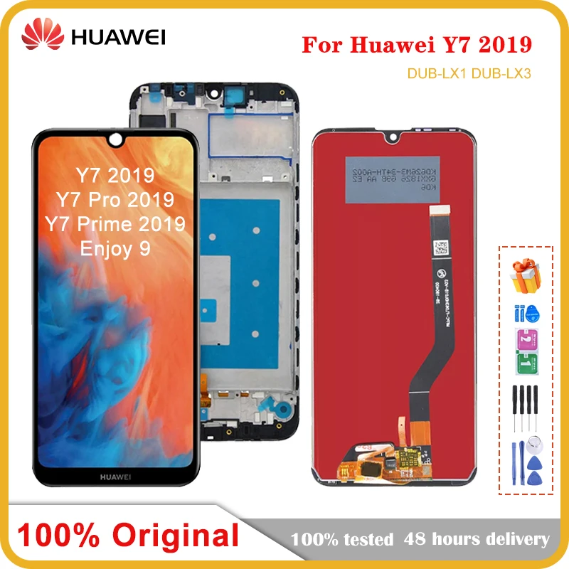 Original For Huawei Y7 Y7 Pro 2019 Lcd Dub-lx3 Dub-l23 Dub-lx1 Display ...