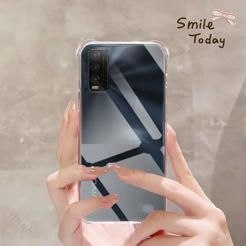 Clear-Phone-Soft-Case-for-Vivo-Y20-Y20i-TPU-Transparent-Thin-Case-for ...