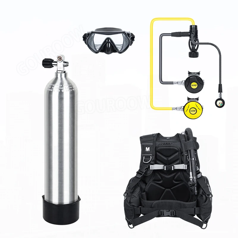 6L-Scuba-Diving-Cylinder-Oxygen-Tank-Set-Snorkeling-Equipment ...