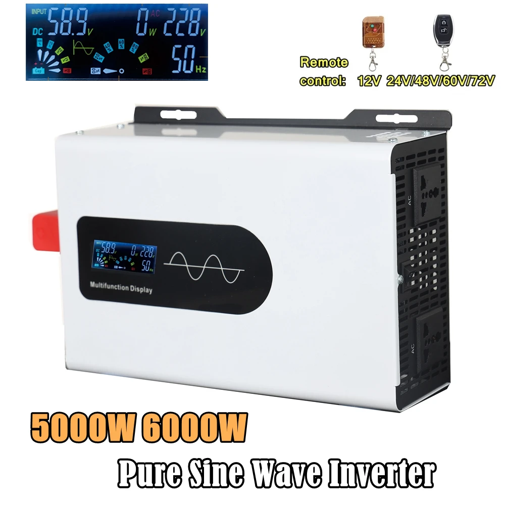 Pure-Sine-Wave-Inverter-5000W-6000W-DC-12V-24V-48V-60V-72V-96V-To-AC ...