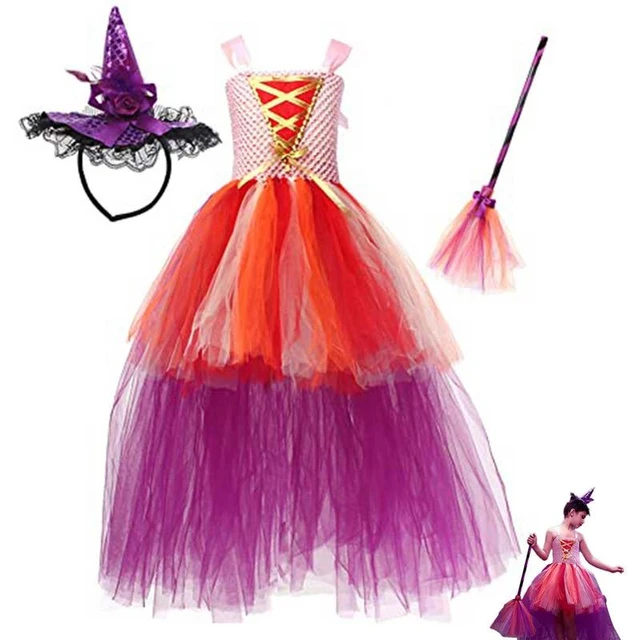 Girls Pink Witch Costume
