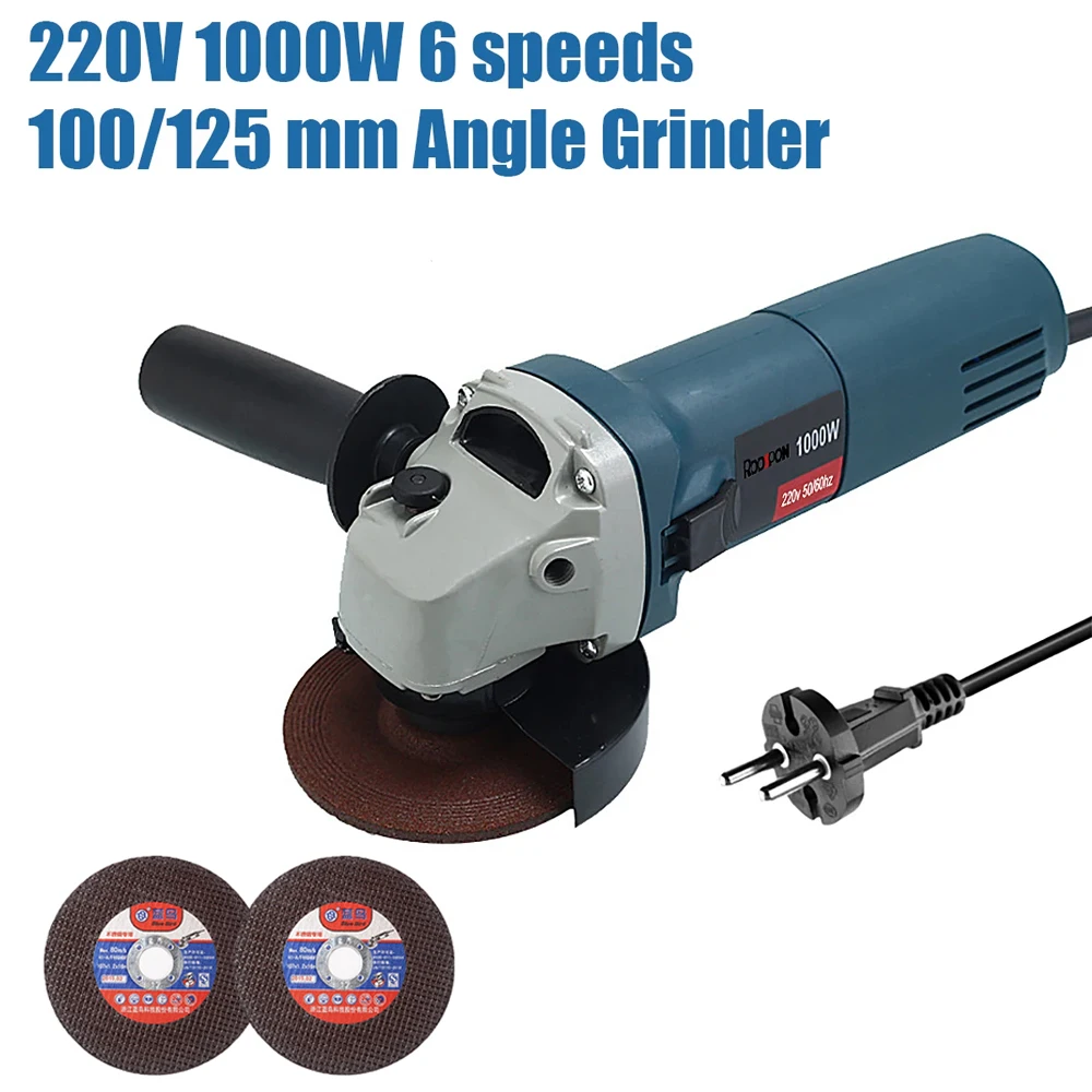Electric-Angle-Grinder-1000W-6-Gears-Speed-Angular-Grinding-Machine ...