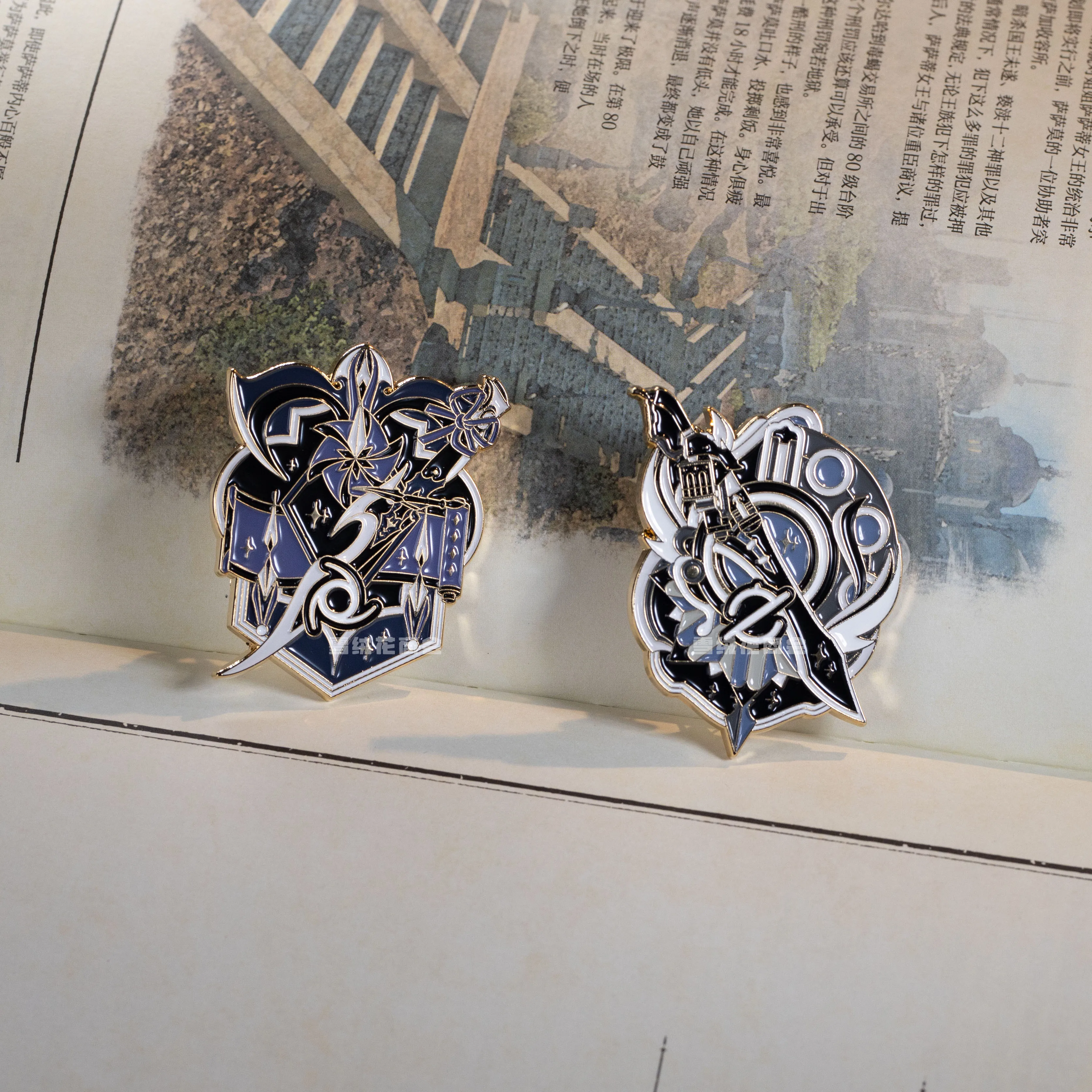 Anime Metal Badge FINAL FANTASY XIV FF14 Bard Pin Brooch