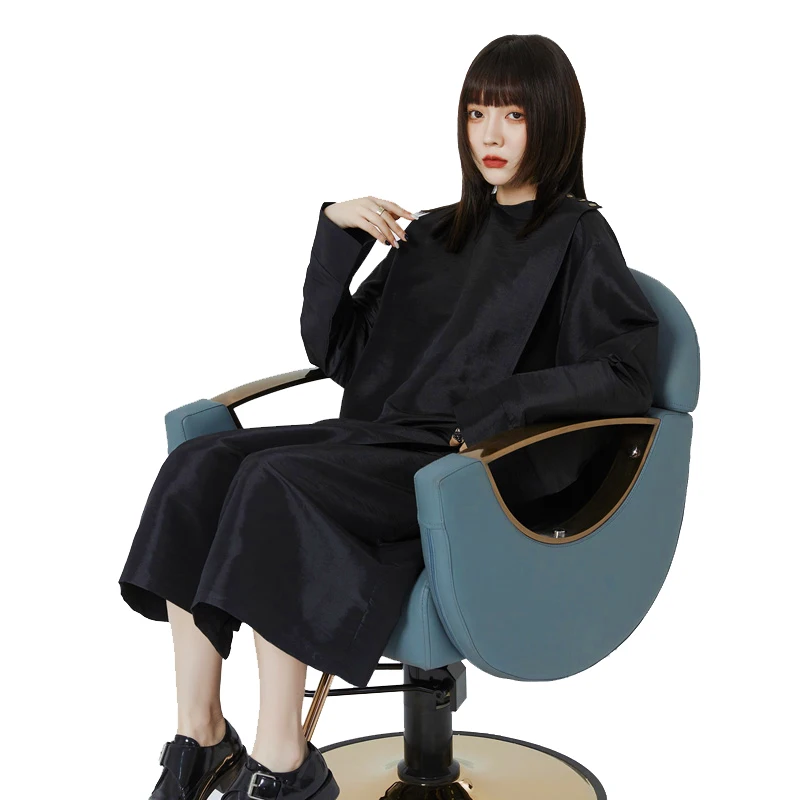 Salon-Luxury-Hairdressing-Cape-Waterproof-Long-Sleeves-Styling-Apron ...