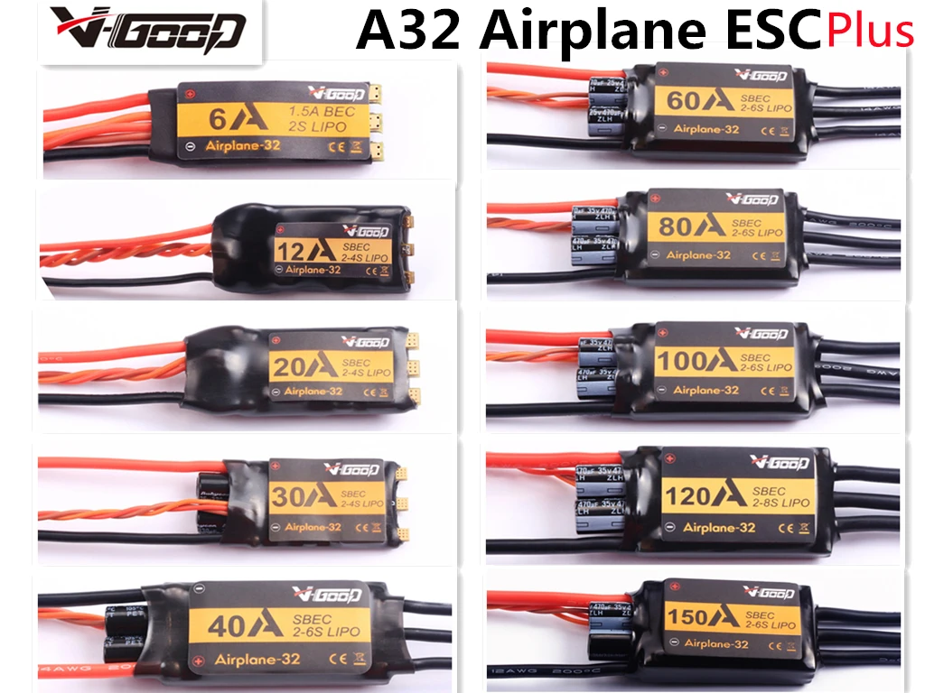 V-GOOD-VGOOD-Airplane32-Plus-New-32Bits-Brushless-ESC-6A-15A-40A-60A ...