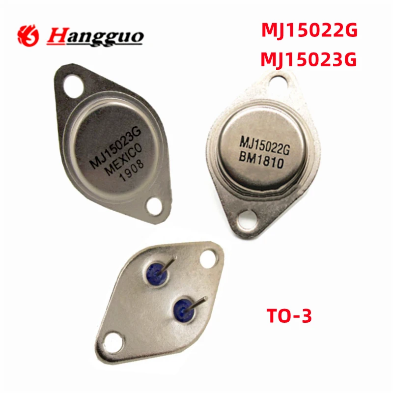 10Pcs=5pair Original MJ15022G MJ15023G MJ15022 MJ15023 TO 3 Gold Sealed ...