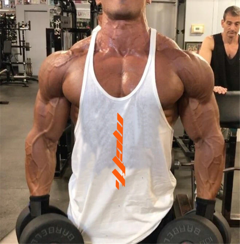 Bodybuilding Shirt Gym T-shirts Spaghetti Straps Men's Singlets ...