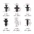 100pcs Mixed Auto Fastener Clip – Car Body Push Retainer Pin Rivet ...