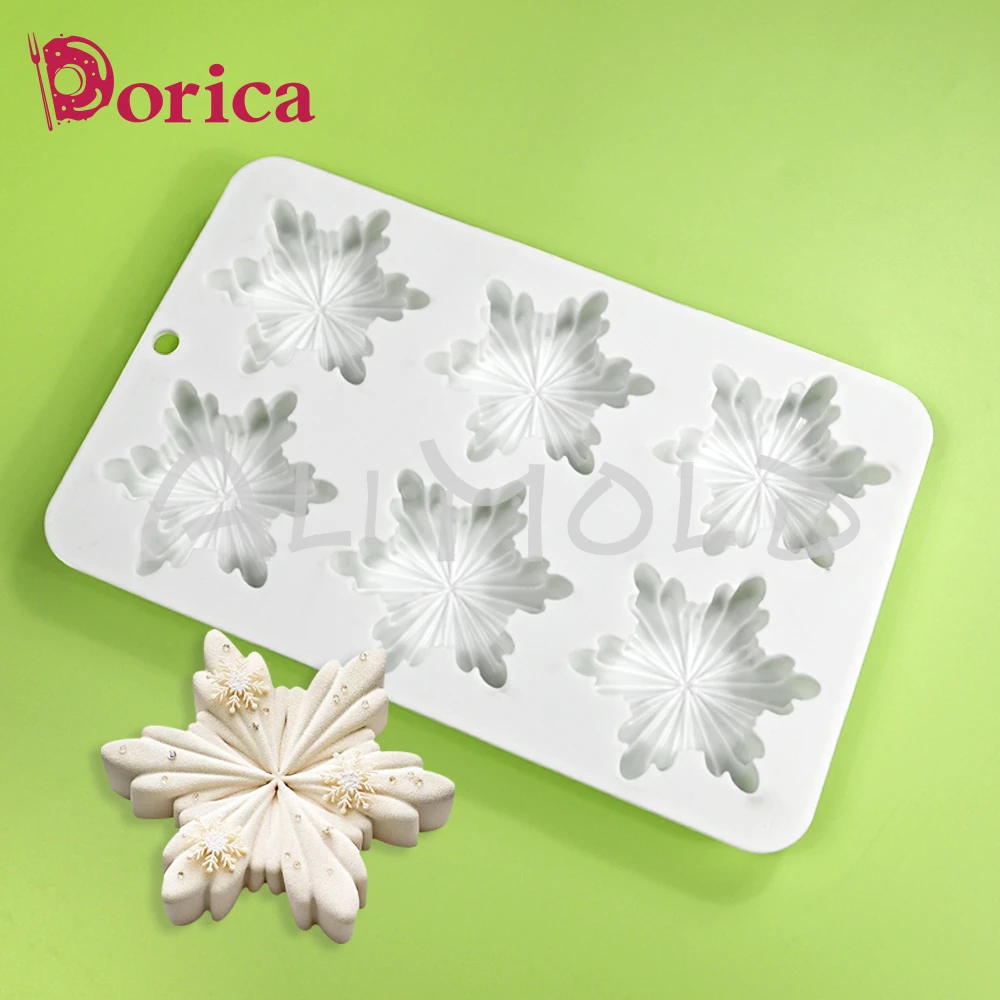 Dorica-3D-Christmas-Snowflake-Mousse-Mould-DIY-Pudding-Jelly-Chocolate ...