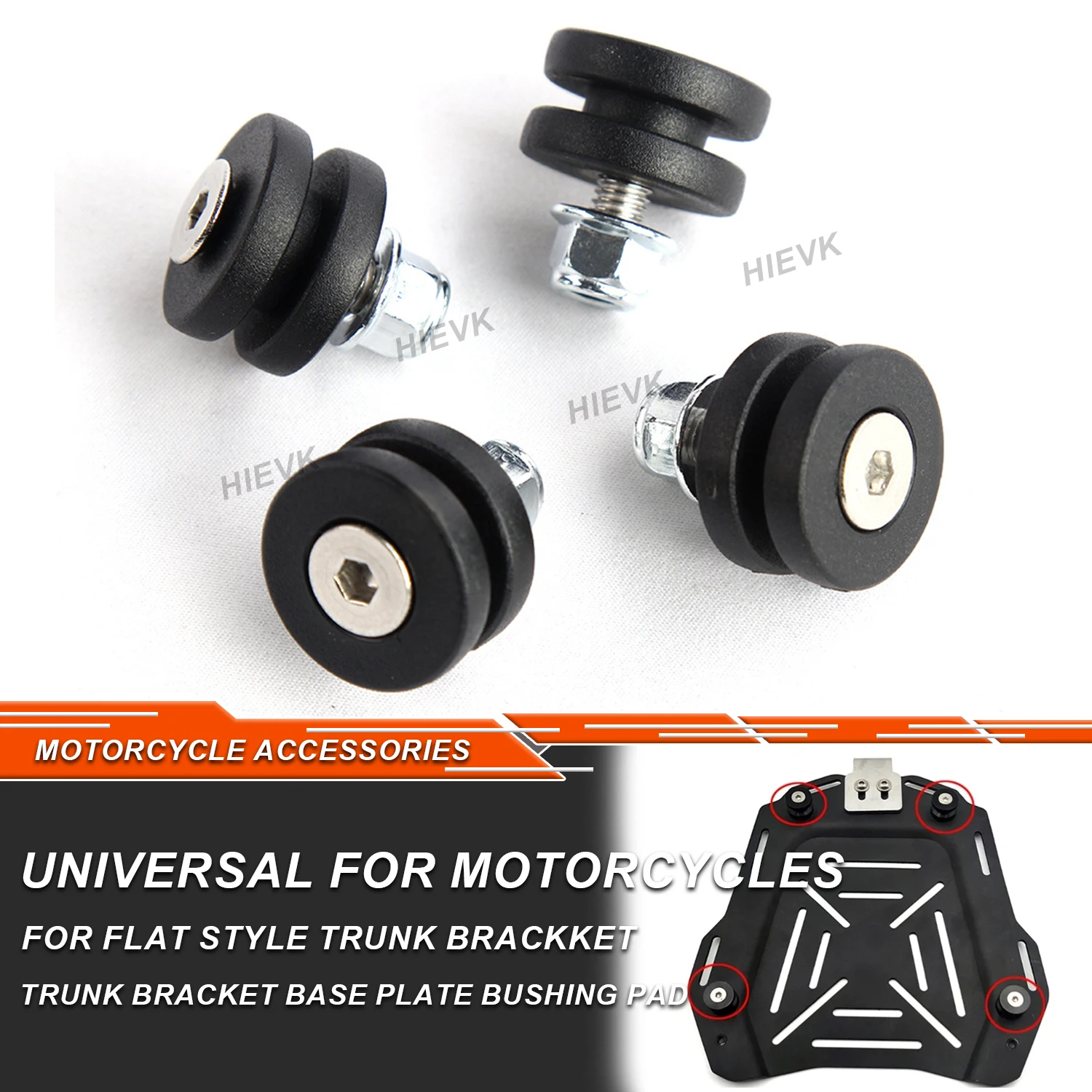 4PCS-Plastic-Universal-Motorcycle-Rear-Luggage-Case-Tail-Top-Box-Helmet ...