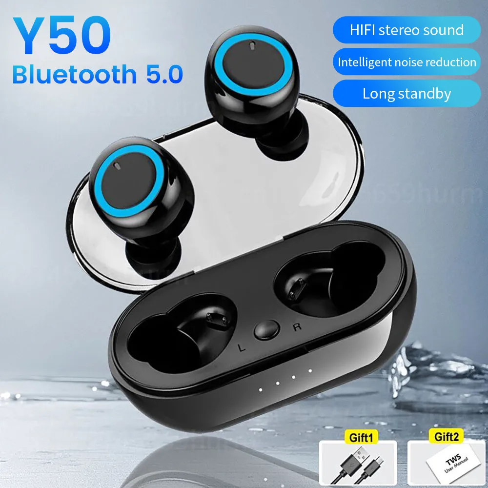 Olaf-Y50-TWS-Wireless-Earphones-Bluetooth-Headphones-5-0-Dual-Stereo ...