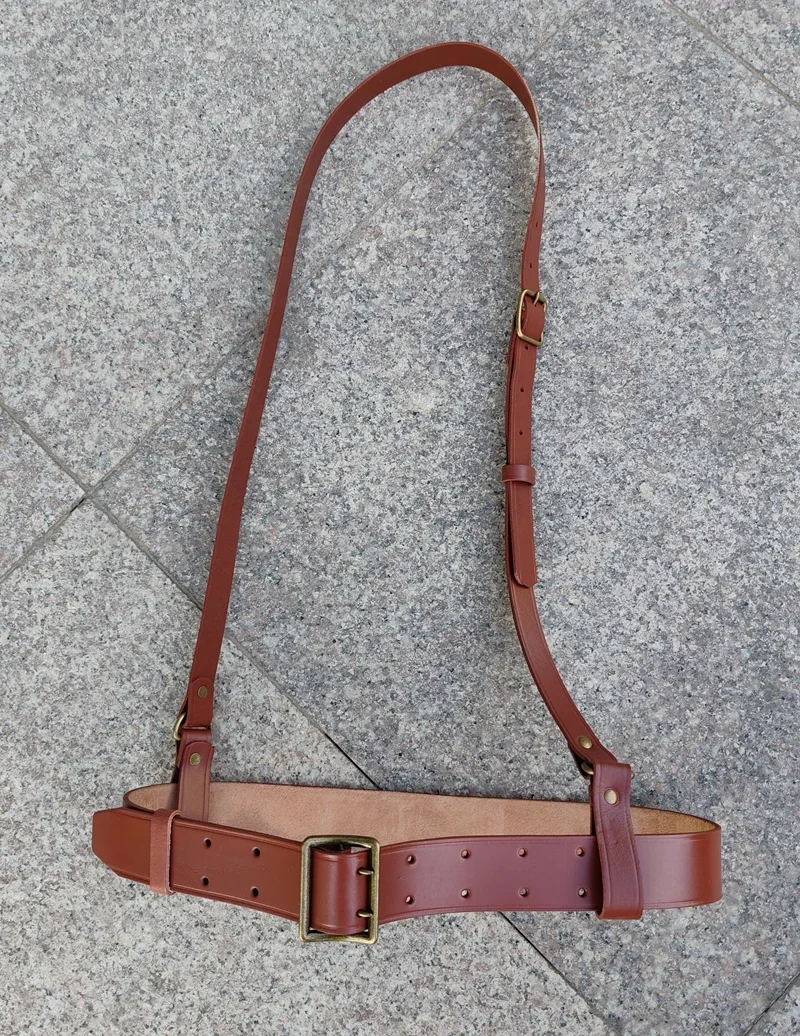 CHINESE PLA ARMY SOLDIER TYPE ARMED GENUINELEATHER ACROSS CROSS ...
