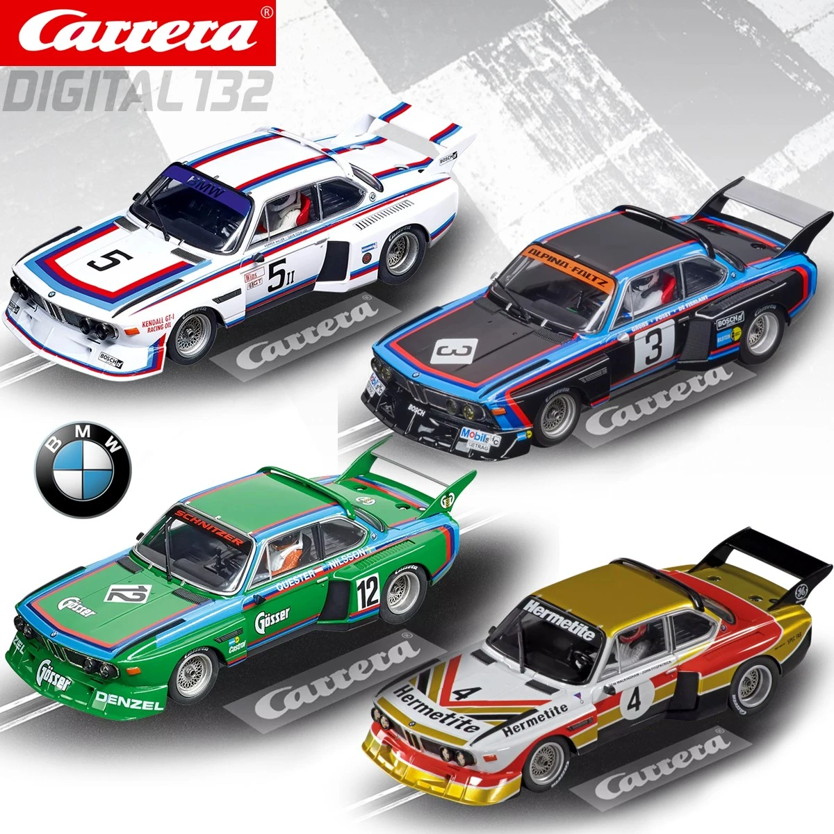 Carrera Slot Car Digital132 Bmw 3.5 Csl 30896 Watkins Glen / 30897 ...
