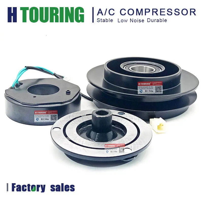 10s17c Ac A/c Compressor & Clutch Assembly For Car Caterpillar 24v 1gr ...