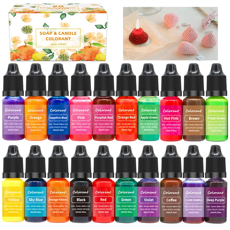 20-color Epoxy Resin Pigment Concentrated Aromatherapy Candle Essence ...