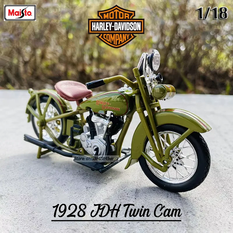 Maisto 1:18 Harley-Davidson 1928 JDH Twin Cam Motorcycle car model ...
