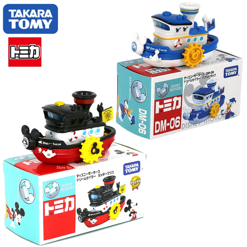 Takara Tomy Tomica Mickey Ship Tomica Dm-06 Dream Donald Duck Sailor ...