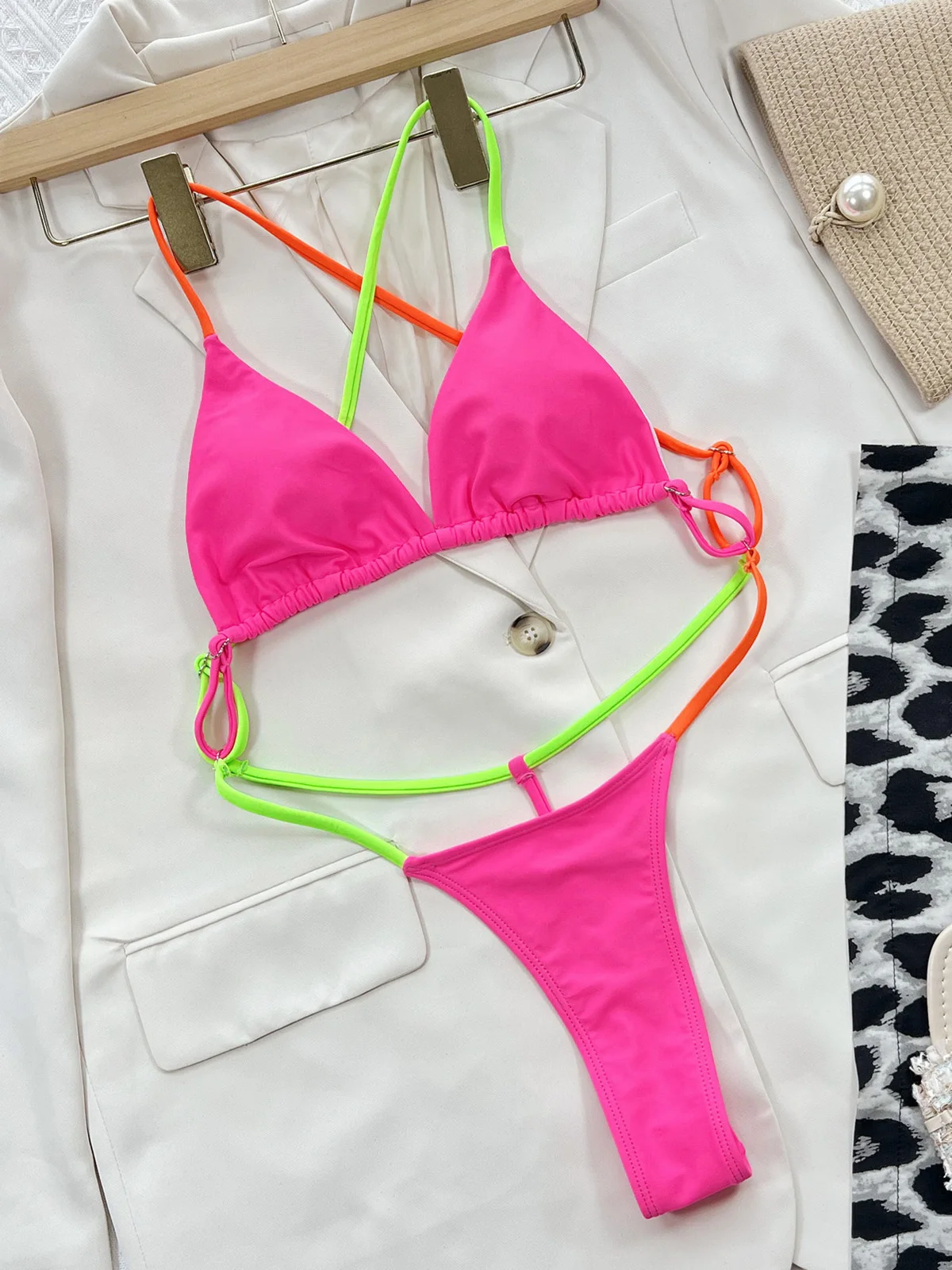 Sexy Cross Back Extreme String Mini Micro Thong Women Swimwear One ...
