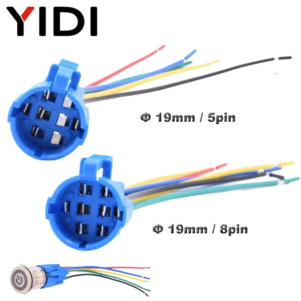 19mm-5pin-8pin-LED-Light-Metal-Push-Button-Switch-Accessories ...