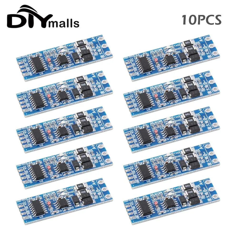 10PCS TTL to RS485 Module Microcontroller HW 519 485 to Serial UART ...