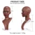 Dokier Realistic Silicone Material Female Head Model Lifelike Silicone ...