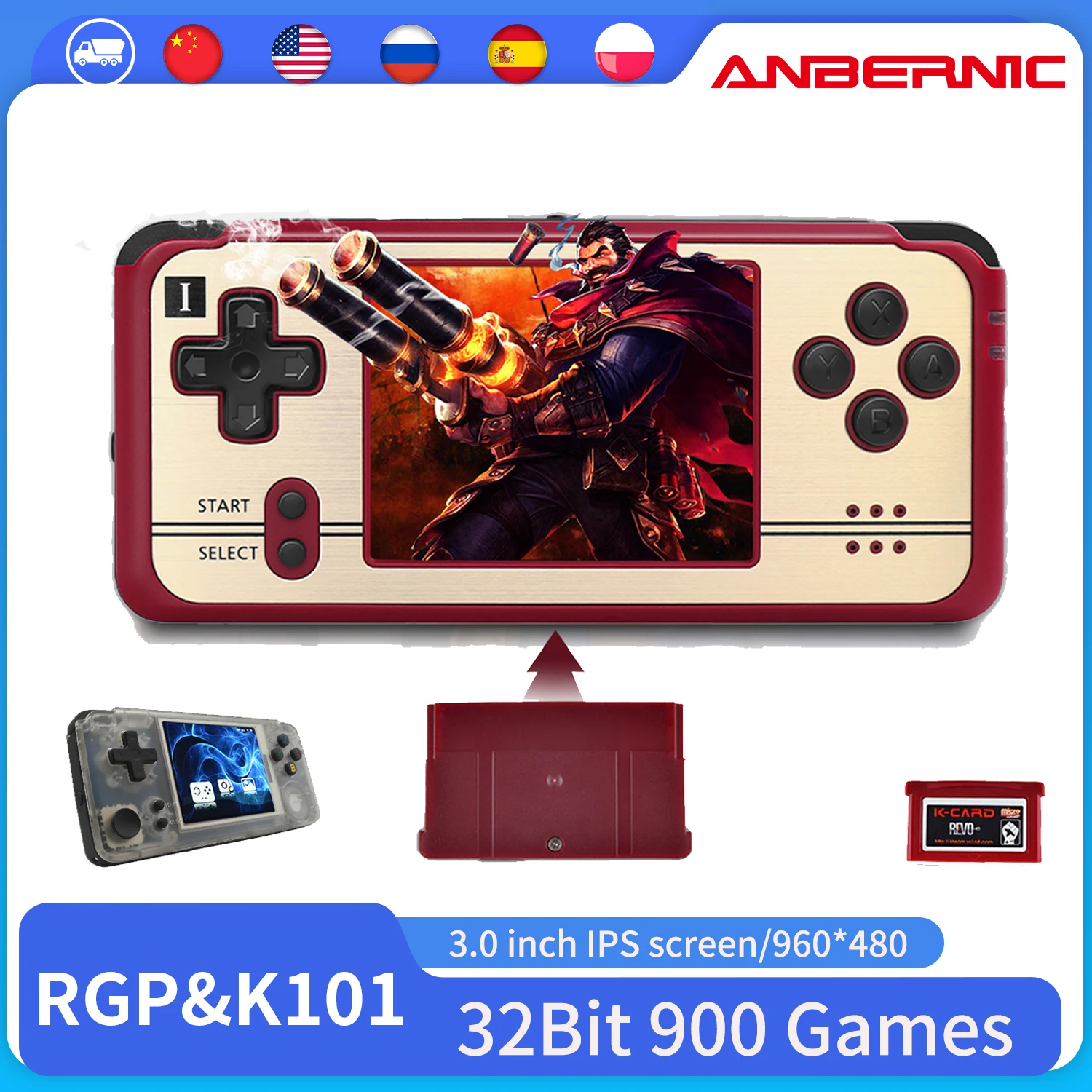 ANBERNIC-NEW-K101-Plus-Handheld-Game-Player-Retro-Game-3-inch-LCD ...