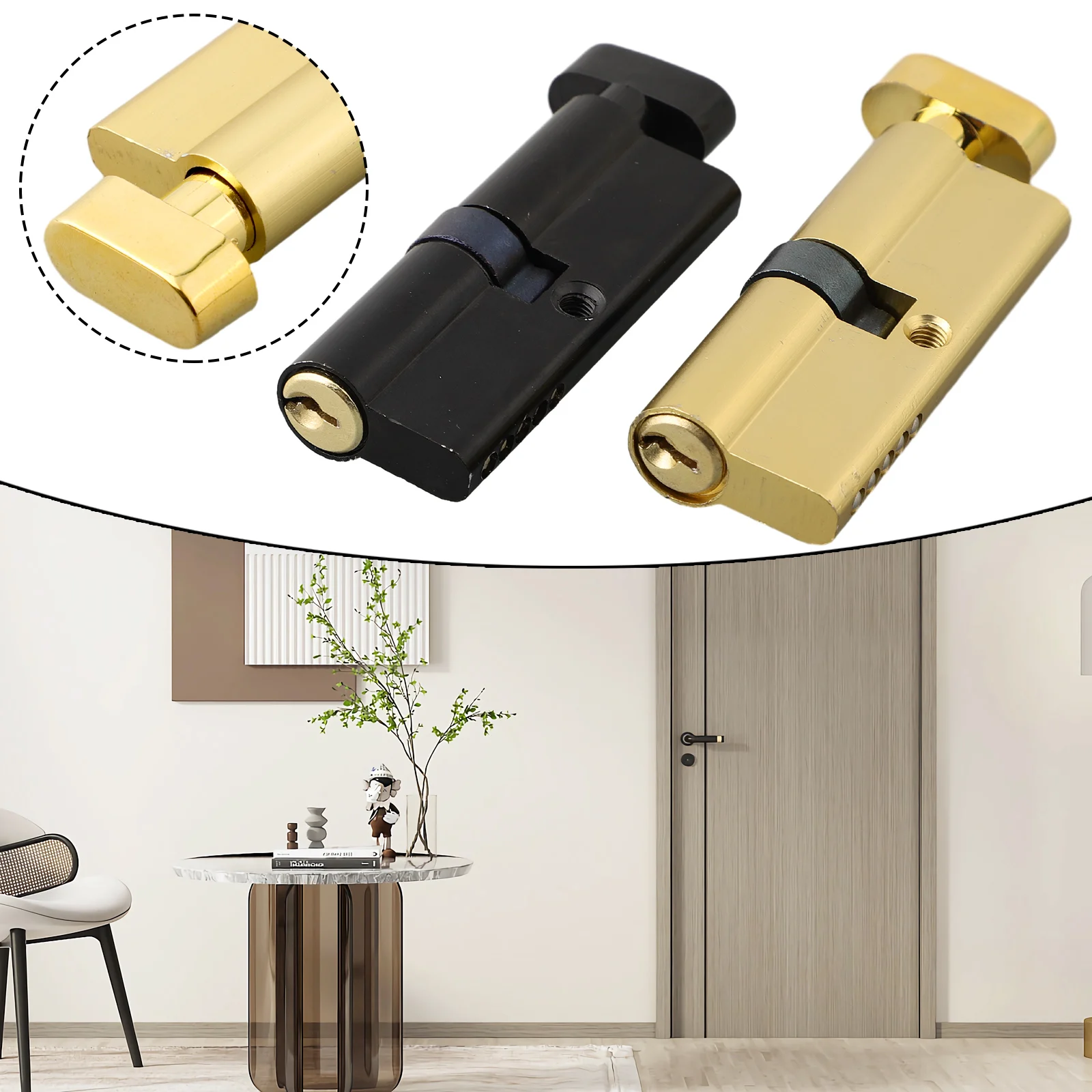 Universal-Lock-Cylinder-Security-Lock-Core-Door-Cylinder-Interior ...