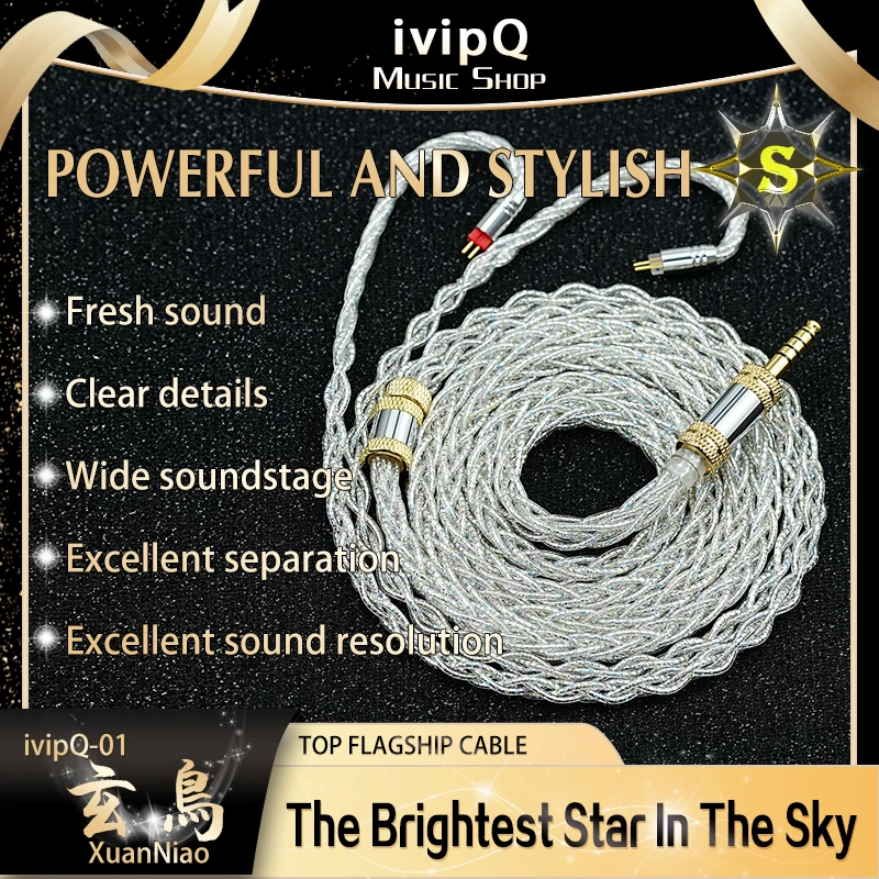 ivipQ-01-DIY-Flagship-Earphone-Upgrade-Cable-Multi-element-Conductor ...