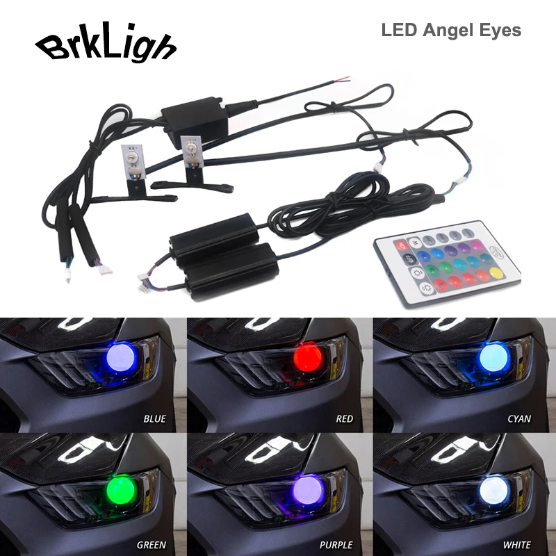 2Pcs Multicolor Led Devil Eyes Demon Evil Eyes DRL LED Bluetooth ...