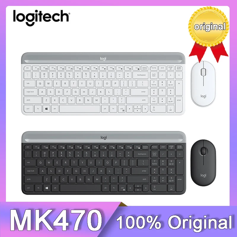 Logitech-MK470-Wireless-Keyboard-Mouse-Set-Combination-2-4G-Silent ...