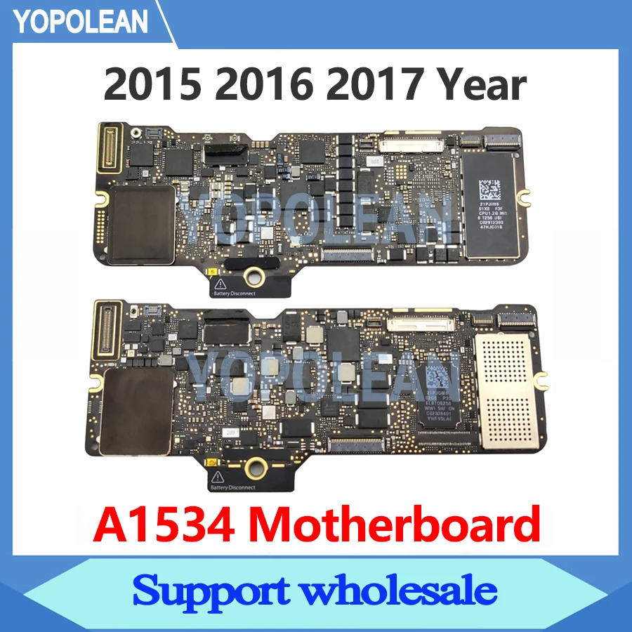 A1534 Logic Board 1.1ghz 1.2 1.3ghz 256 512gb 820-00045-a 820-00244-a ...